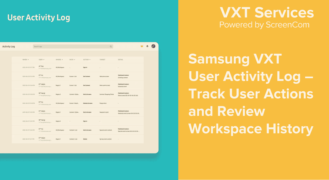 VXT Compatible Hardware & Devices | Samsung VXT Displays